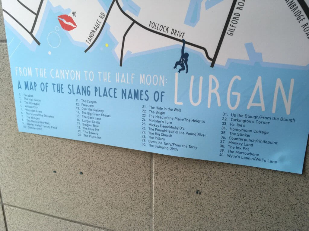 Slang Names of Lurgan MAP Poster » Danann Crafts